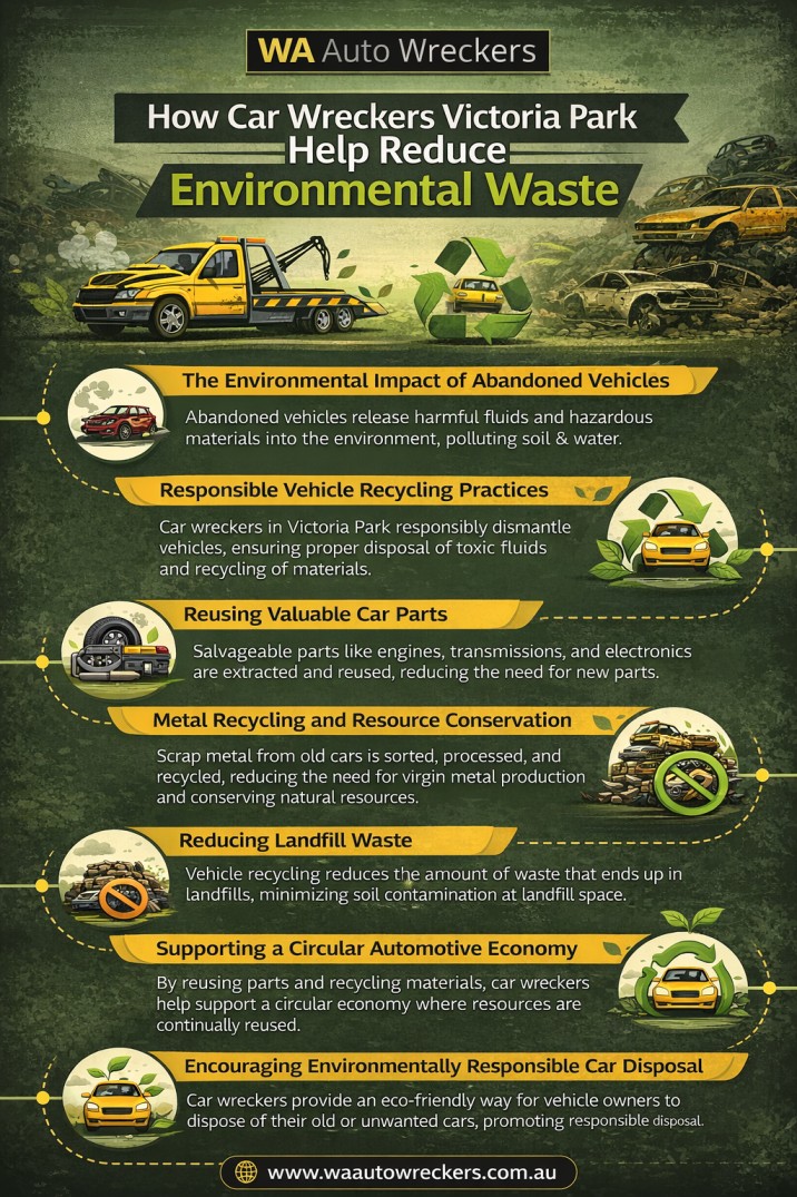 How Car Wreckers Victoria Park Help Reduce Environmental Waste?